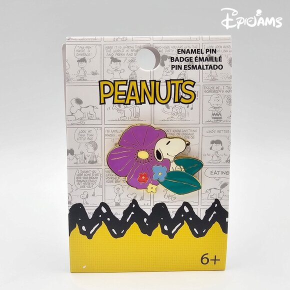 Loungefly | Jewelry | Loungefly Peanuts Snoopy Purple Blossom Enamel ...